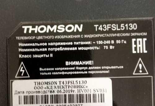 Подсветка для телевизора thomson T43FSL5130