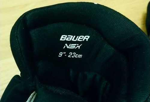 Перчатки (краги) хоккейные детские Bauer NSX 9