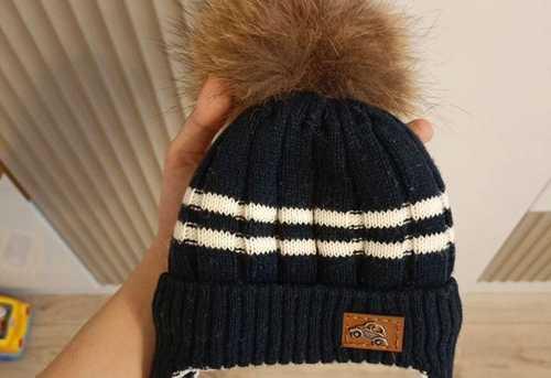 Зимняя шапка для мальчика 42-44