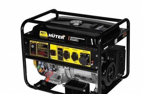Электрогенератор бензиновый "huter" dy8000lx (6500
