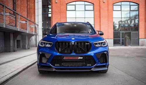 Губа для BMW X5M F95 карбон