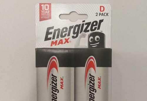 Батарейка Energizer MAX LR20, 1.5В BL2 тип D