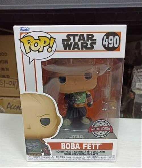 Фигурка Funko POP Boba Fett w/o Helmet (Exc)