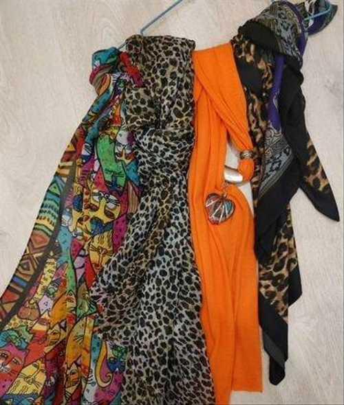 Платки палантины шарфы цена за все