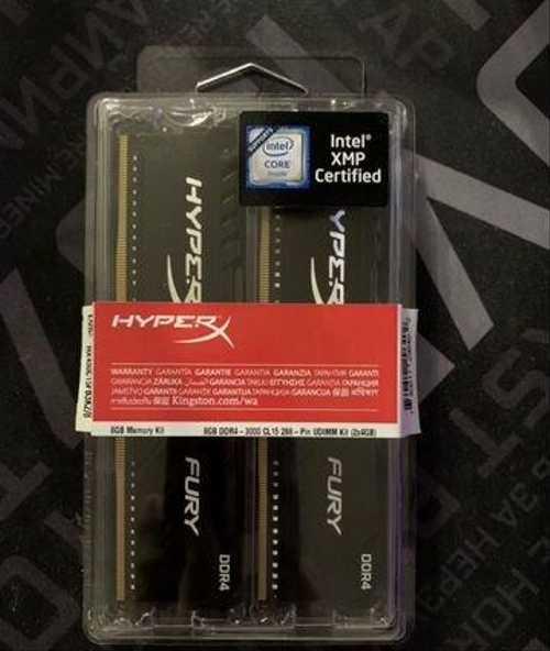 Оперативная память HyperX Fury 8GB DDR4 3000