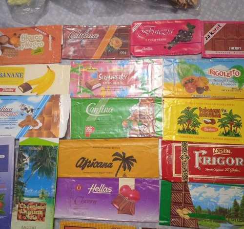 Обёртка упаковка от шоколада иностр