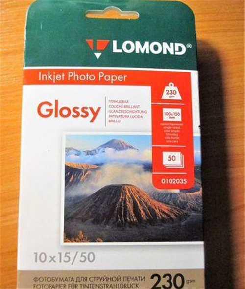 Фотобумага Lomond A6 Photo Paper глянцевая Новая