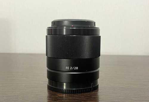 Объектив Sony FE 28mm f/2.0 полнокадровый SEL28F20