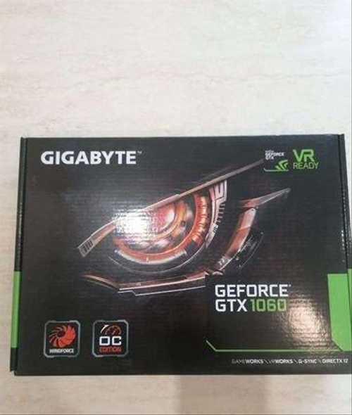 Коробка от видеокарты gigabayte geforce GTX 1060