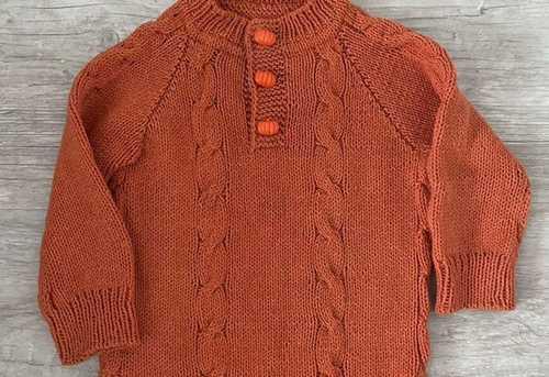 Вязаный свитер детский 80