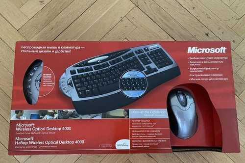 Клавиатура Microsoft Wireless Optical Desktop 4000