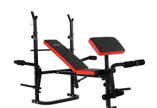 Скамья силовая со стойками unix Fit bench 120P