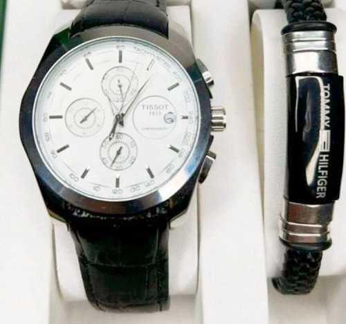 Часы мужские с браслетом Tissot (в подарок )