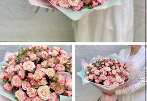 Букет кустовых роз с бесплатной доставкой