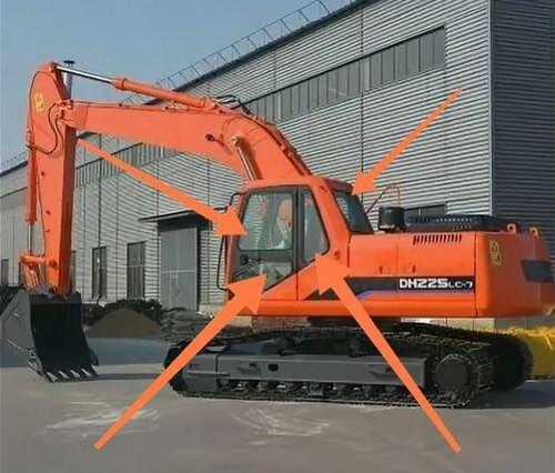 Изготовление стекл на спецтехнику Doosan