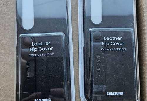Чехол Samsung Leather Flip Galaxy Z Fold3 Black