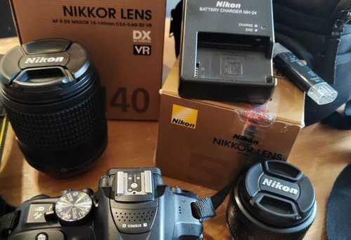 Nikon D5300 объектив nikkor 18-140 и nikkor 50