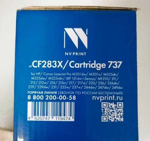 Картридж 83x, ce283h для hp nvprin
