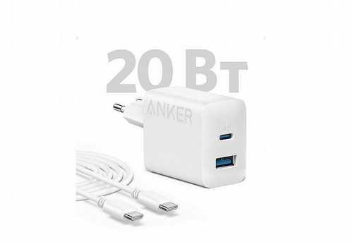 Сзу адаптер anker 312 USB-C/USB-A 20W (A2348), с к