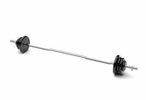 Штанга обрезиненная MB Barbell Atlet 30кг