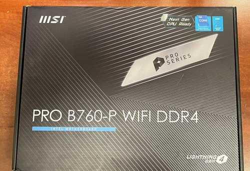 Материнская плата MSI PRO B760-P WiFi DDR4 ATX