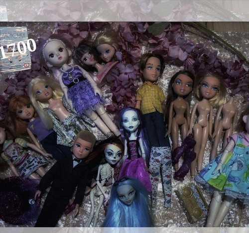 Лот кукол Monster High, Moxie, Bratz, Шарнирные