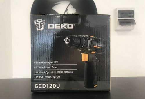 Дрель-шуруповерт deko GCD12DU 1.5Ач