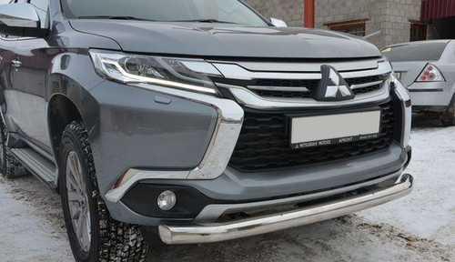 Защита бампера перед Mitsubishi Pajero Sport 2017г