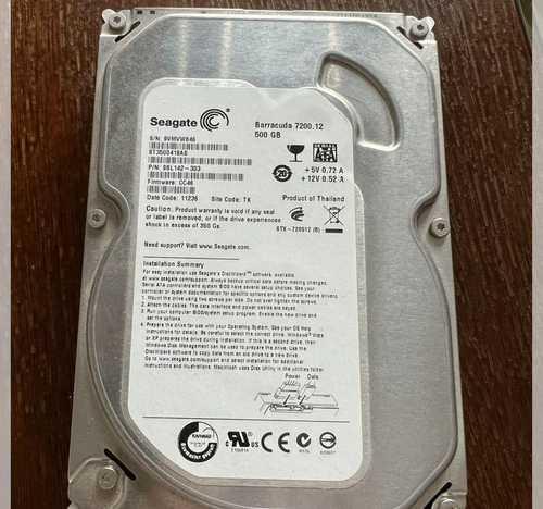 Жесткий диск seagate 500GB