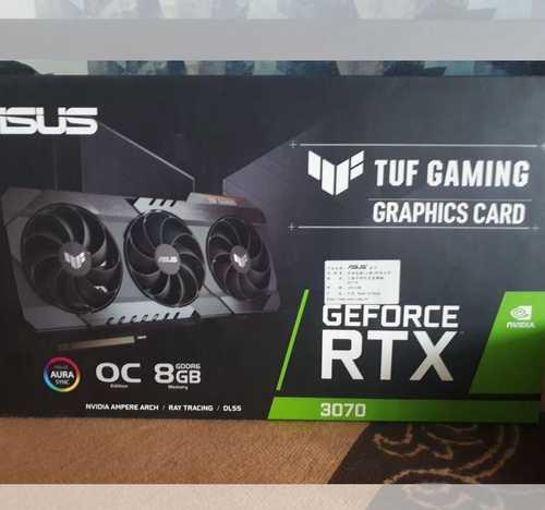 Видеокарта RTX 3070 asus TUF gaming 8G