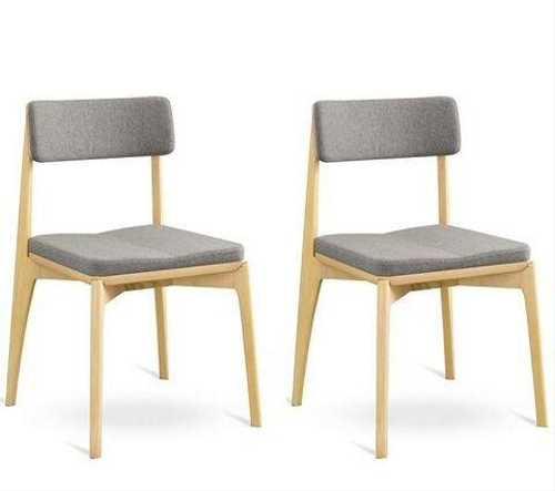 Набор из 2 стульев aska, рогожка, ясень/серый