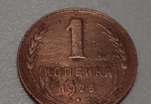 Редкие монеты СССР 1 копейка 1925