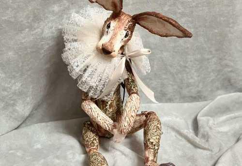 Кролик Жаклин интерьерная игрушка
