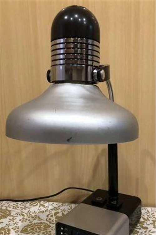 Настольная лампа СССР из 80-х с часами