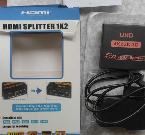 Hdmi сплиттер 1x2 4K