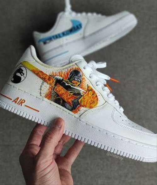 Кастомные кроссовки nike AIR force x MK