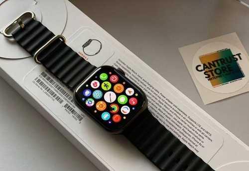 Часы Apple Watch 9 45mm Черные / Серебро