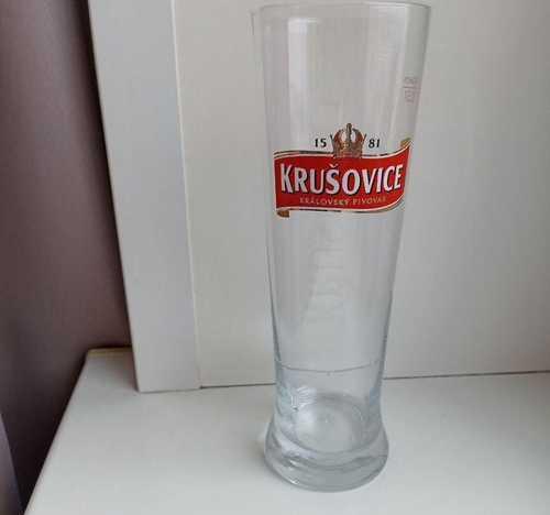 Пивные бокалы krusovice heineken