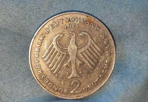 1971 2 Deutsche mark