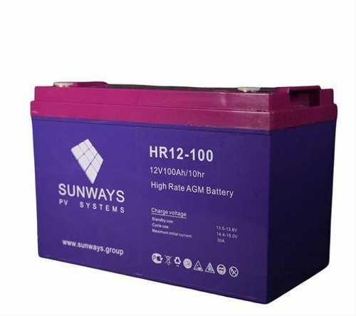 Аккумуляторная батарея sunways HR 12-100