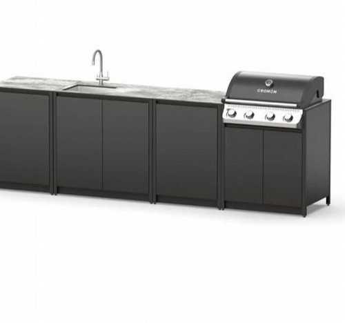 Барбекю комплекс Lounge F-106SG, 2.9 м, черный/сер