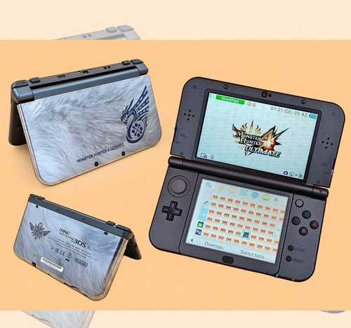 New Nintendo 3DS XL Monster Hunter (IPS), 200 игр