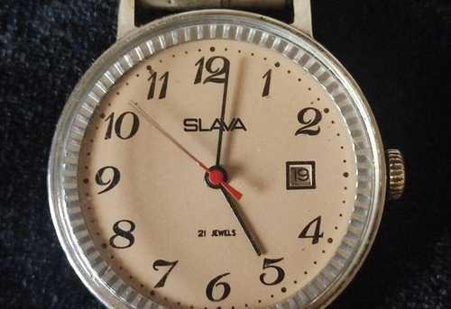 Винтажные наручные часы Slava 21 jewels (ussr)