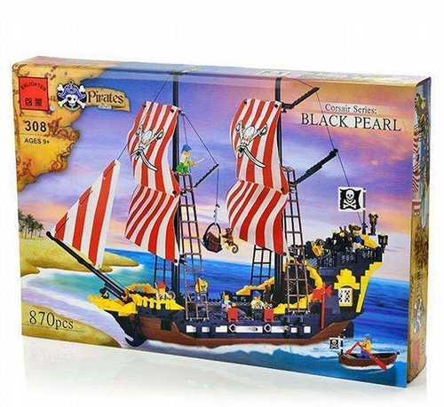 Lego пиратский корабль Enlighten Black Pearl 308
