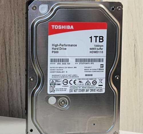 Жёсткий диск Toshiba 1TB hdwd110