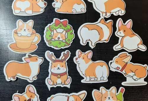 Наклейки корги