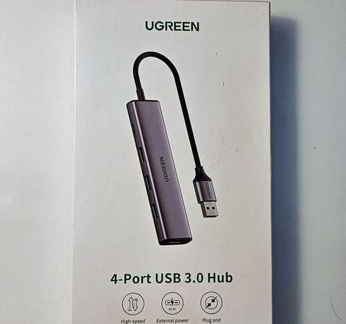 USB-концентратор ugreen CM473 (20805) 4 порта