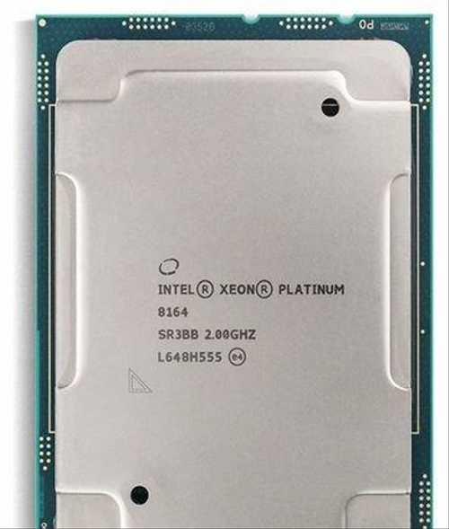 Новый Intel Xeon Platinum 8164 26 core 2.0-3.7GHz