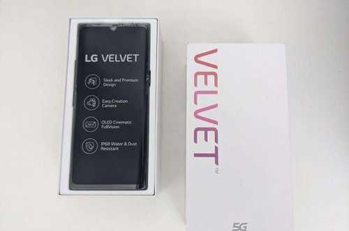 Новый смартфон LG Velvet 5G Серый