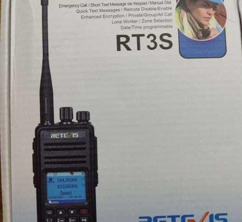 Рация с шифрованием retevis RT-3S DMR